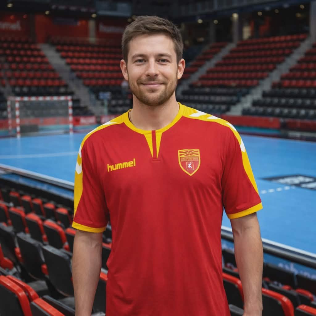 Macedonian Handball Federation (RED) Official Hummel Shirt | Macedonian ...