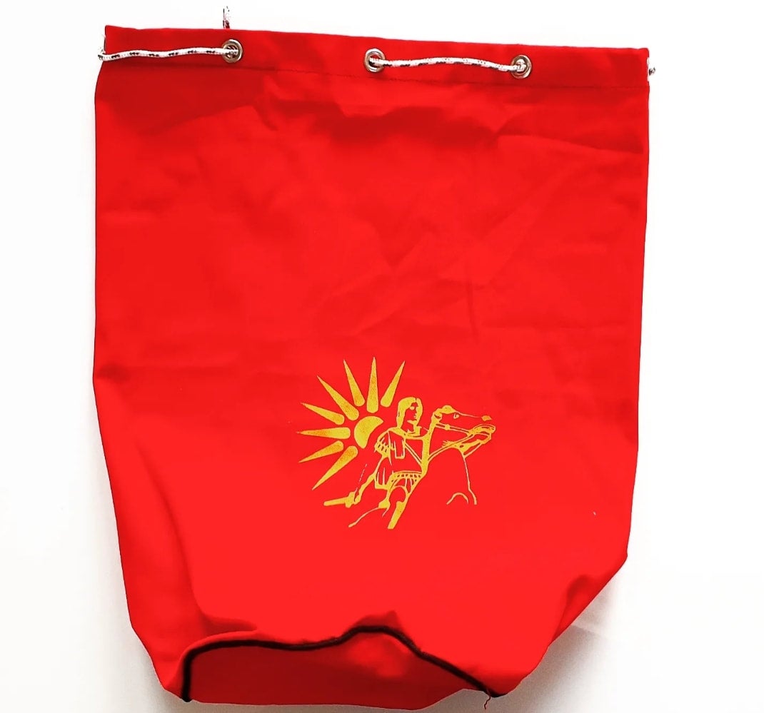 Alexander the Great - Drawstring Bag (Red) | Macedonian Gifts
