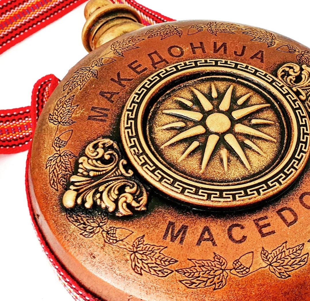 Bronze Makedonija Bottle (Strap) | Macedonian Gifts