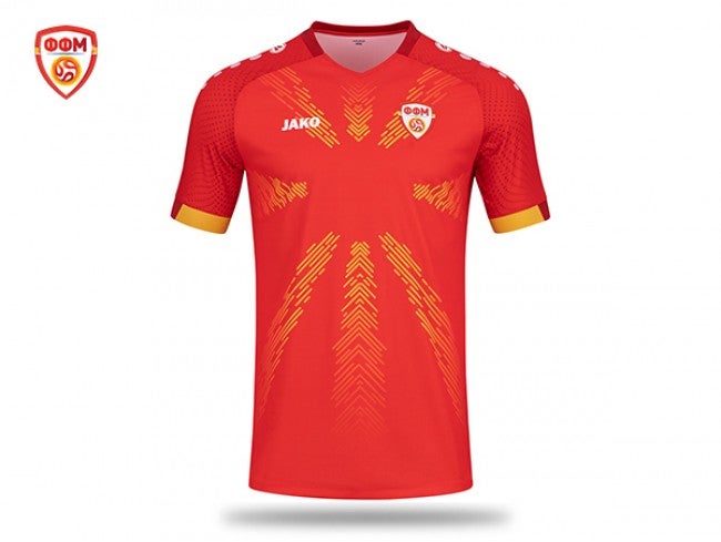 Macedonia Official Football Home Jersey Macedonian Gifts